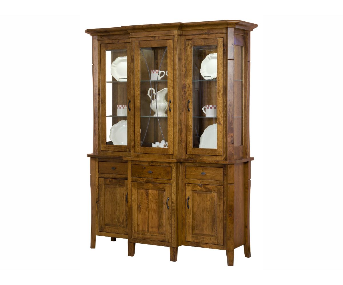 Candice 3 Door Hutch - Vicki's Amish Traditions