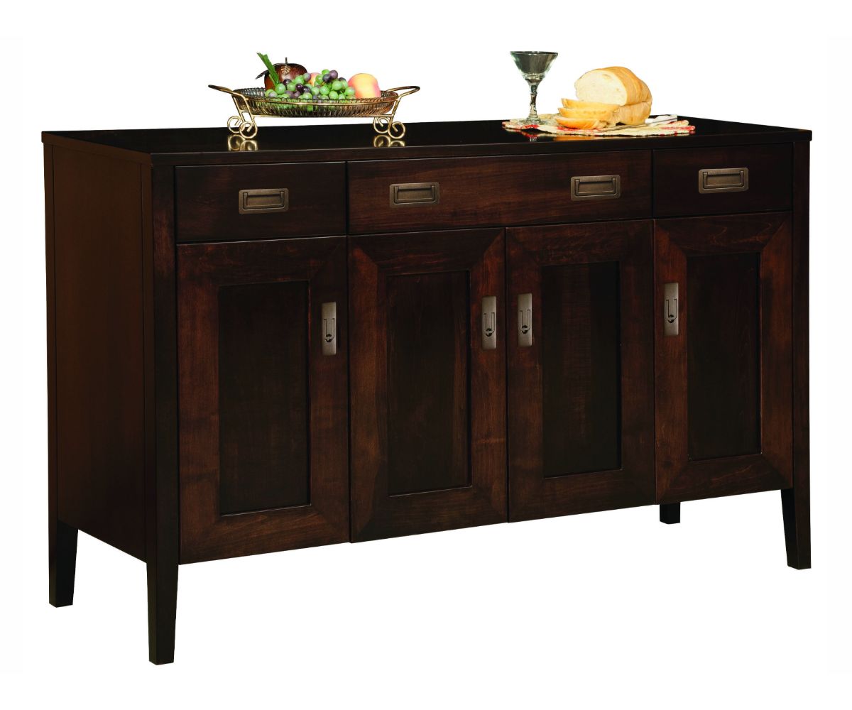 Fayette 4 Door Sideboard - Vicki's Amish Traditions