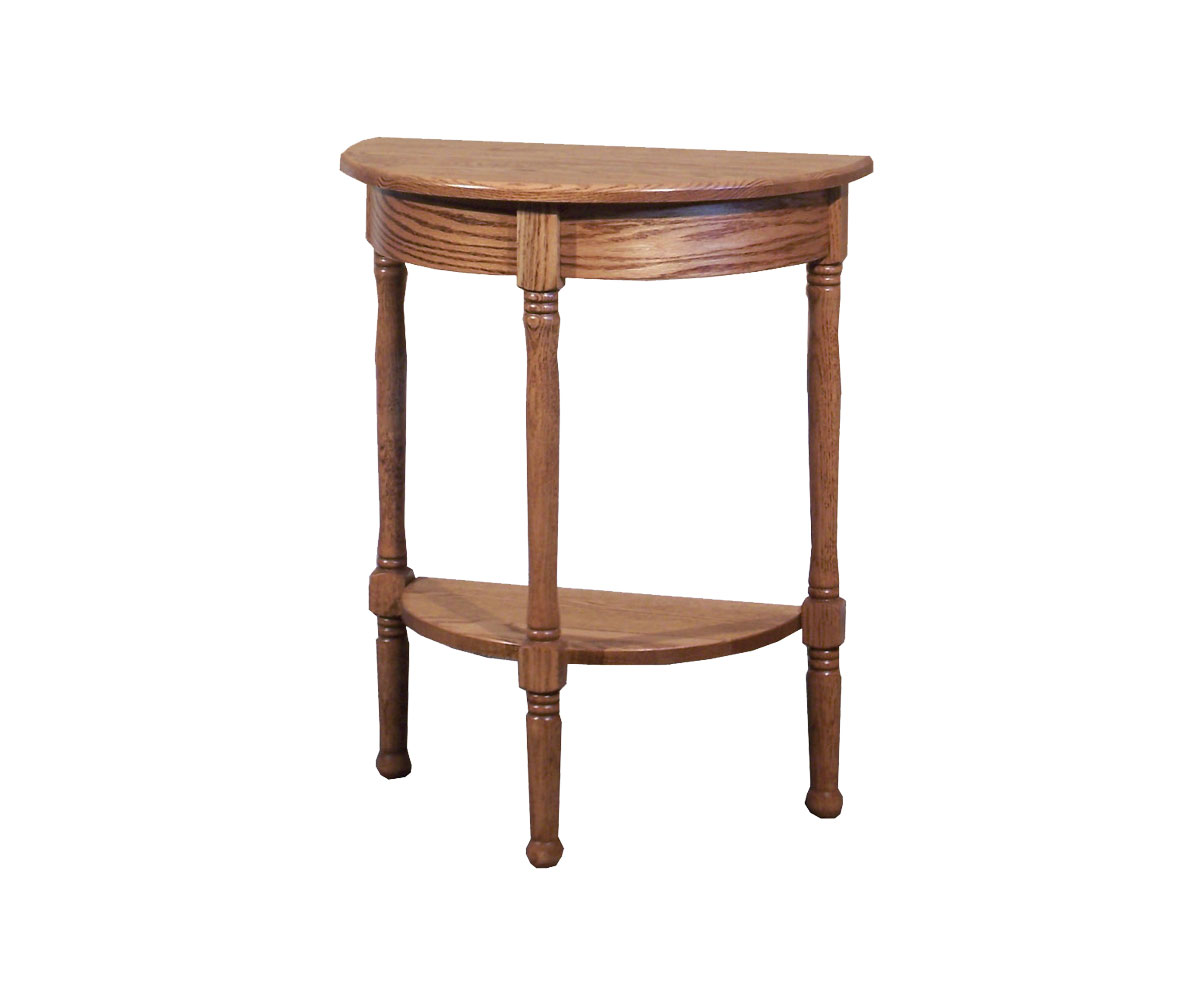 Spindle Half Oval Table - Vicki's Amish Traditions