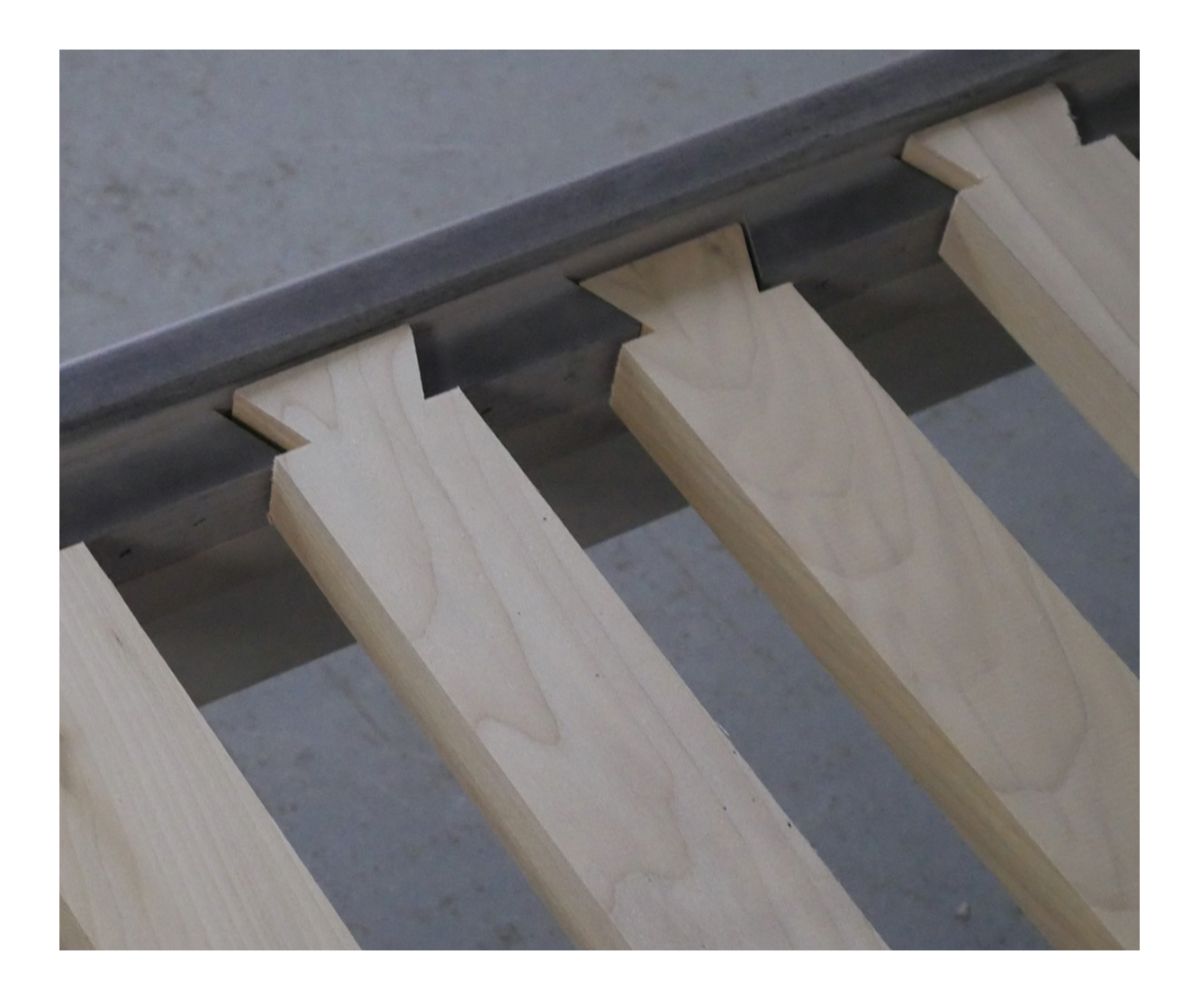 Detail of our 16 slat Platform System - Vicki's Amish Traditions