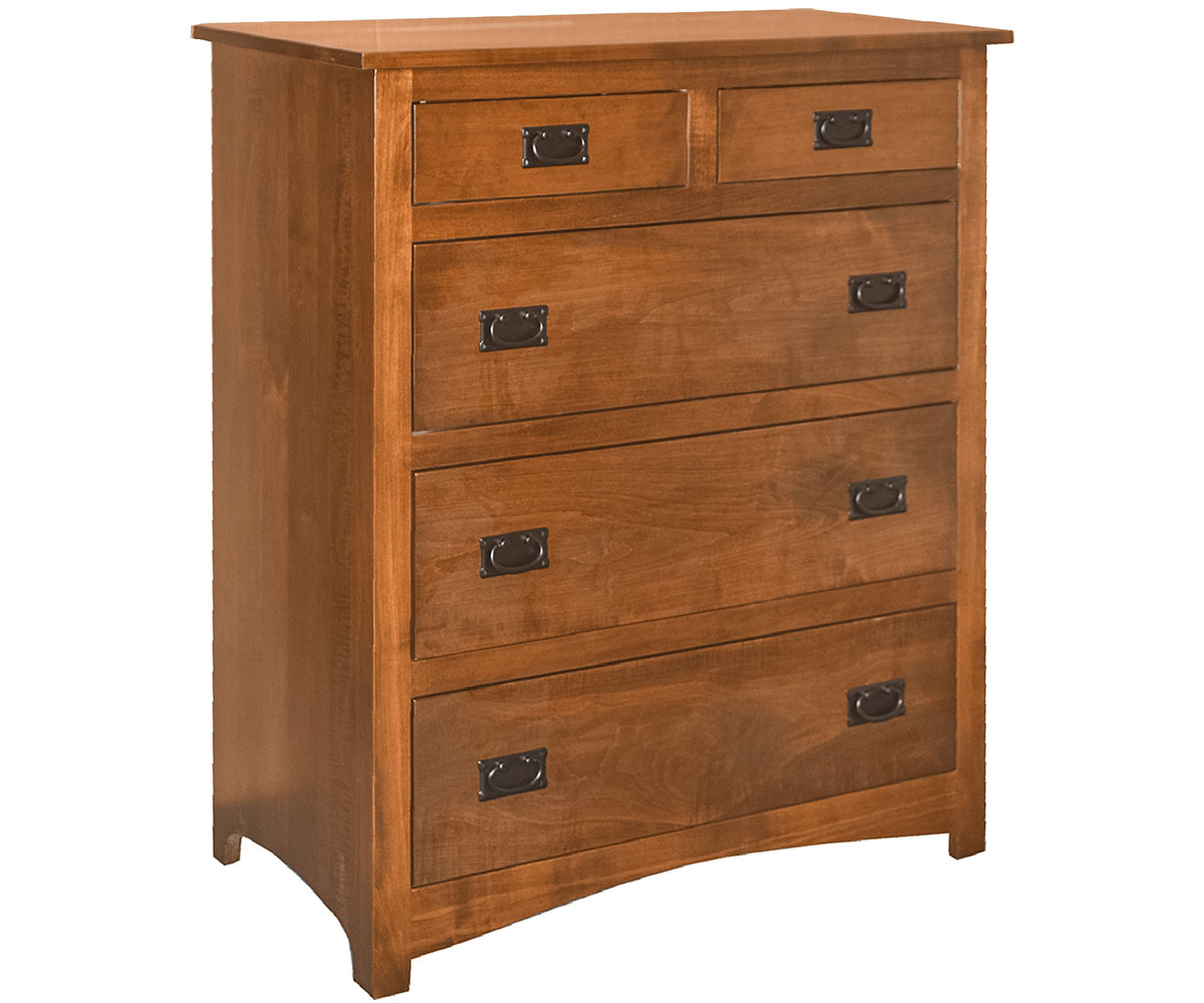 Shaker 5 Drawer Chest - Vicki's Amish Traditions