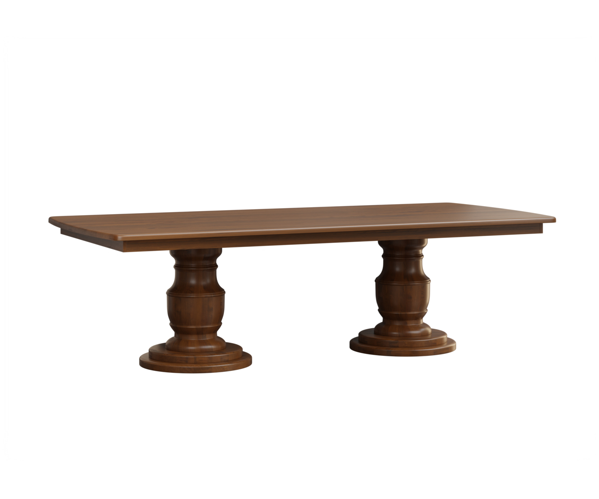 Burlington Double Pedestal Table - Vicki's Amish Traditions